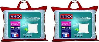 Dodo | Oreiller Ultra Gonflant 60x60 | Confort Moelleux | Oreiller Maxiconfort Thermolite Ultra | Doux et Fibre Recycl&eacute;e | Fabriqu&eacute; en France | Lavable en 