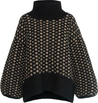 H&eacute;st H&eacute;st, Femme, Pulls, Noir, Taille: 38 FR Logo Sweater