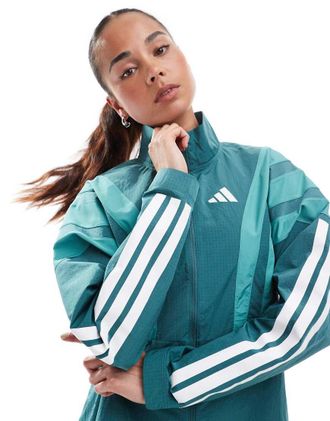 adidas adidas - Adizero - Veste de running rétro - Sarcelle-Bleu