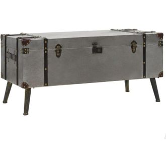 vidaXL Couchtisch mdf und Aluminium 102x51x47,5 cm - Vidaxl