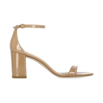 Stuart Weitzman Femme, Chaussures, Beige, Taille: 36 1/2 EU Nudistarc 75 Block Sandal