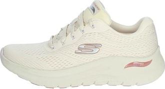Skechers Femme Arch FIT 2.0 BIG League Basket, Garniture Lavande Mauve en Maille Naturelle, 37.5 EU