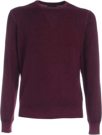 Paolo Fiorillo Homme, Pulls, Violet, Taille: 2XL Paricollo M/L