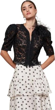 Moskada Femme, Blouses et Chemises, Noir, Taille: 44 FR Top Chinchon