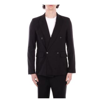 John Richmond Zweireihiger Blazer - - Jackets - Herren - Schwarzk - XL