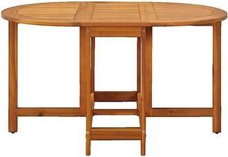 vidaXL Table de jardin en bois dacacia massif 130x90x72 cm