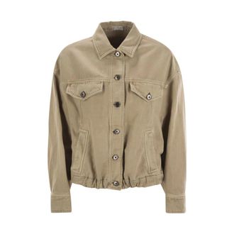 Brunello Cucinelli Femme, Vestes, Beige, Taille: 40 FR Veste &agrave; quatre poches