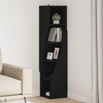 vidaXL vidaXL Meuble dangle Noir 32x32x140cm Bois ding&eacute;nierie