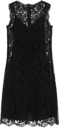 Dolce & Gabbana Femme, Robes, Noir, Taille: 36 FR Robe &agrave; superposition de dentelle florale