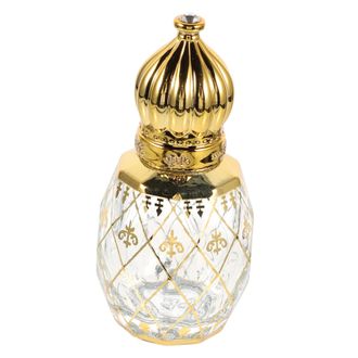 Angoily Nachf&uuml;llbare Parf&uuml;mflasche im Arabischen Stil Leere Duftflasche mit Goldfarbener Kappe Elegante &Auml;gyptische Flasche f&uuml;r &Auml;therische &Ouml;le und Parf&uuml;m Reise