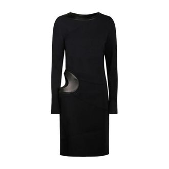 Tom Ford Schwarzes Lederkleid mit Cut-Outs - - Dresses - Damen - Schwarzk - S