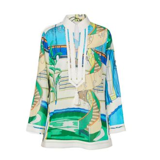 Tory Burch Tassel-Tunika - - Dresses - Damen - Mehrfarbig - M