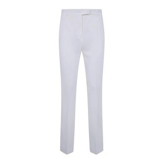 Max Mara Jerta Long Pantalons - Femme - Pantalons - Blanc - Taille: 40 FR