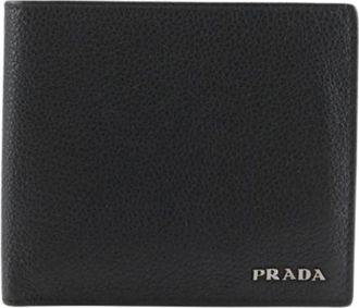 Prada Pre-owned 2Mo513 Portefeuille Pliable - Homme - Pre-owned - Noir - Taille: ONE Size