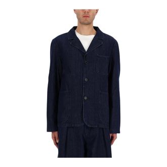 Ymc You Must Create Zip Front Overshirt - - Jackets - Herren - Blau - M