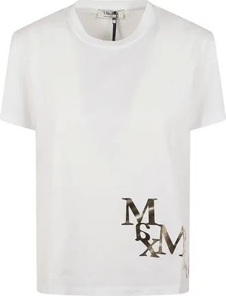 Max Mara Femme, Tops, Blanc, Taille: 40 FR T-shirt Edile