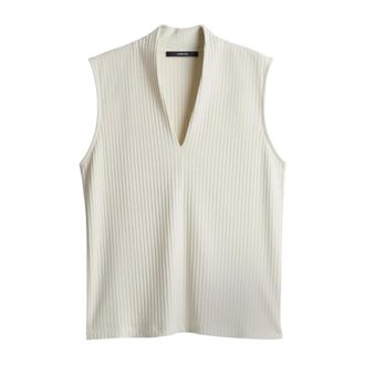 someday Slim Rib Fit Top - - Tops - Damen - Wei&szlig; - M