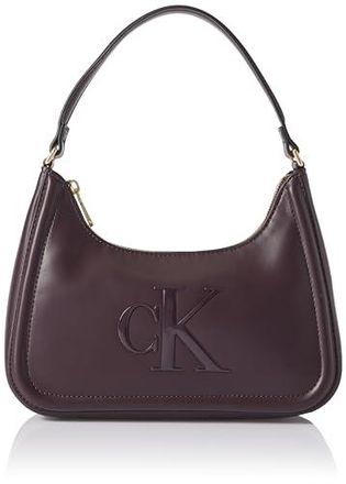 Calvin Klein Raised CK Small Shoulder Bag Lv04f3230g, Crossover Femme, Red (Fudge), Taille Unique
