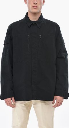 Balenciaga Karo-Ripstop-Overshirt Mit Druckkn&ouml;pfen Balenciaga
