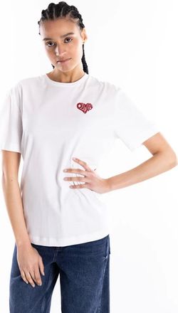 Pinko Pinko, Femme, Tops, Blanc, Taille: 42 FR T-shirt Strepitoso