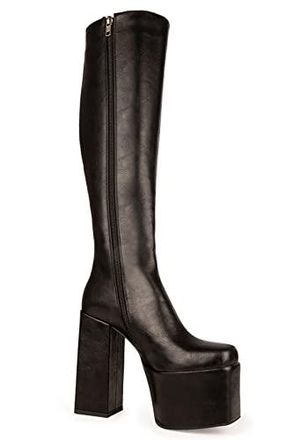 Lamoda Stone Cold Lover Chunky Calf Boots, EU 37