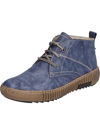 Josef Seibel Femme Bottines &agrave; Lacets Maren 02, Dame Bottines,Largeur G (Normale),Semelle int&eacute;rieure Amovible,Bleu (Ocean) / 530,39 EU / 6 UK