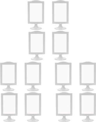 DOITOOL 12 Stück Doppelseitiger Bilderrahmen Doppelseitiger Bilderrahmen Doppelseitiger Bilderrahmen Stehende Bilderrahmen