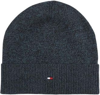 Tommy Hilfiger Th Flag Lightweight Beanie Am0Am14068 Bonnet, Blue (Space Blue), Taille Unique Homme