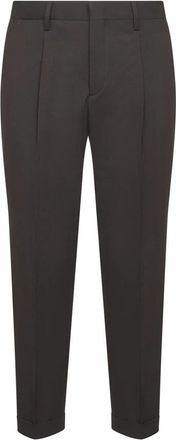 D4.0 D4.0 Anzughose mit Bundfalte - - Trousers - Herren - Braun - 3XL