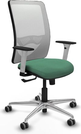 Piqueras y Crespo Drehstuhl mit Armlehnen Zulema, h&ouml;henverstellbare Lendenwirbelst&uuml;tze, ausgestattet mit 3 Positionen und Schneidschaum, mit Rollen von 65 mm, Parkett, 