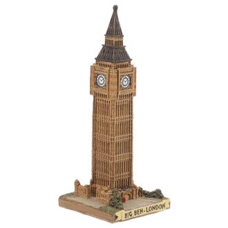 Aboofan Gro&szlig;e ber&uuml;hmte Uhr Statue aus robustem Resin dekoratives London Wahrzeichen Modell f&uuml;r Desktop Retro Architektur Deko langlebige Wohnaccessoire f&uuml;r Wo