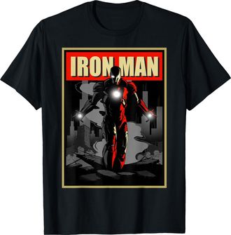 MARVEL Iron Man Rise From The Ashes Deco Style T-Shirt