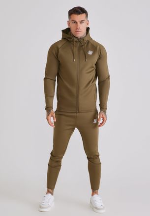 Siksilk Mens Khaki Green Hoodie and Joggers Set XXL