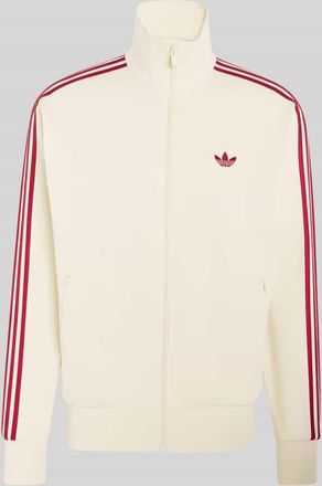 adidas Originals Relaxed Fit Sweatjacke mit Logo-Stitching und Stehkragen