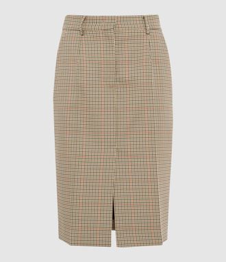 Tela Jupe Camden Camel Check