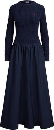 Polo Ralph Lauren Damen Kleid mit Zopfmuster-Oberteil