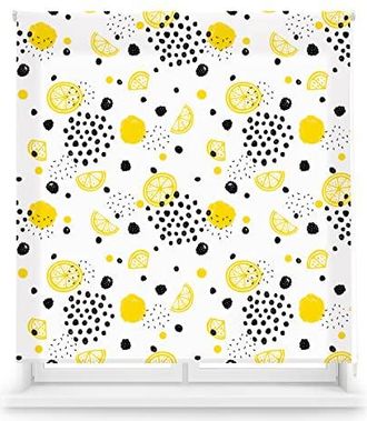 Blindecor Transparentes Rollo mit Digitaldruck für Küche - Limonade, Rollo 150 x 180 cm (Breite x Höhe), Stoffgröße 147 x 175 cm, Digitaldruck