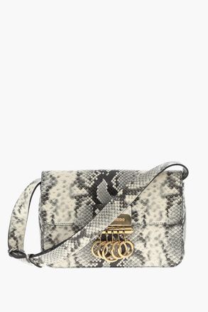 Dsquared2 Python-Effect Leather Shoulder Bag With Gold-Tone Metal Detail Dsquared2