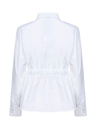 Max Mara Womens Shirt Mxmtazzina White Cotton Poplin