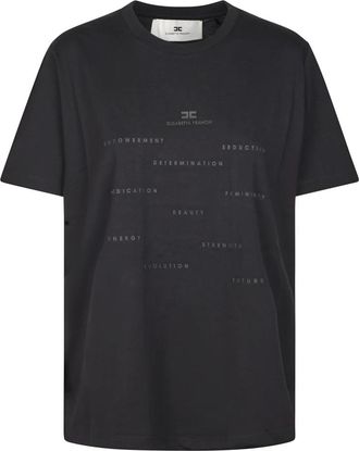 Elisabetta Franchi Femme, Tops, Noir, Taille: 42 FR Maglia