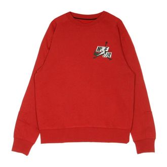 Nike Jordan Klassisches Sweatshirt mit Rundhalsausschnitt - - Sport - Herren - Rot - XL