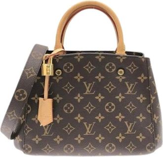 Louis Vuitton Sac &agrave; main Montaigne BB Monogram Pre-owned - Femme - Pre-owned - Brun - Taille: ONE Size