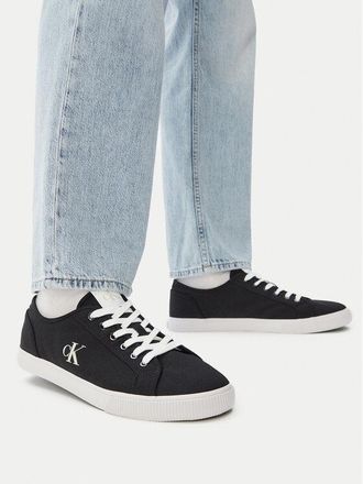 Calvin Klein Jeans Sneakers aus Stoff Ess Vulc Low Mg Canvas YM0YM01209 Schwarz