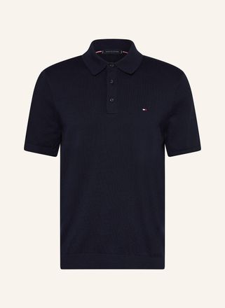 Tommy Hilfiger Strick-Poloshirt blau