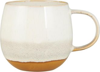 Ib Laursen Agneta Keramiktasse, Beige-Senfgelb, 350 ml