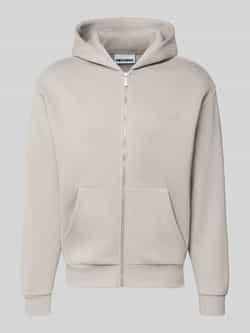 Review Regular Fit Sweatjacke mit K&auml;nguru-Tasche