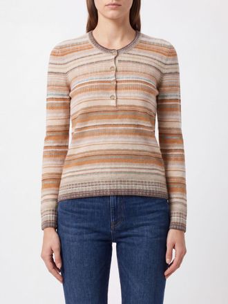 Isabel Marant Pull ray&eacute; &agrave; col rond et manches longues en m&eacute;lange de lin