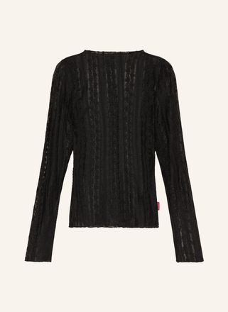 Oh April Oh April Longsleeve Zahara Aus Spitze schwarz