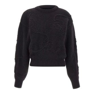 Rotate Rotate Birger Christensen, Femme, Pulls, Noir, Taille: 38 FR Pull en Alpaga