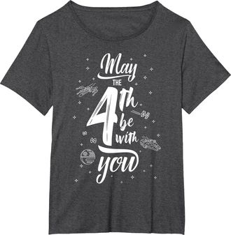 Star Wars May The 4th Be With You Space Text C1 T-Shirt
